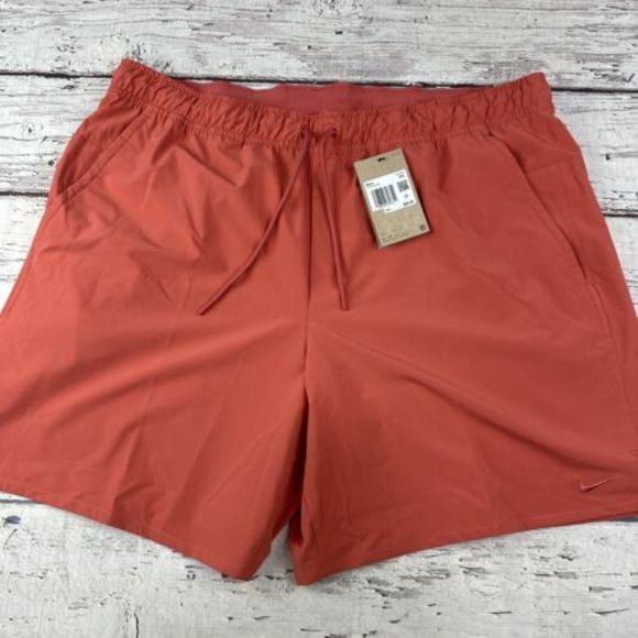 Nike | Shorts | Nike Unlimited 7 Drifit Training Shorts Adobe Red Mens ...
